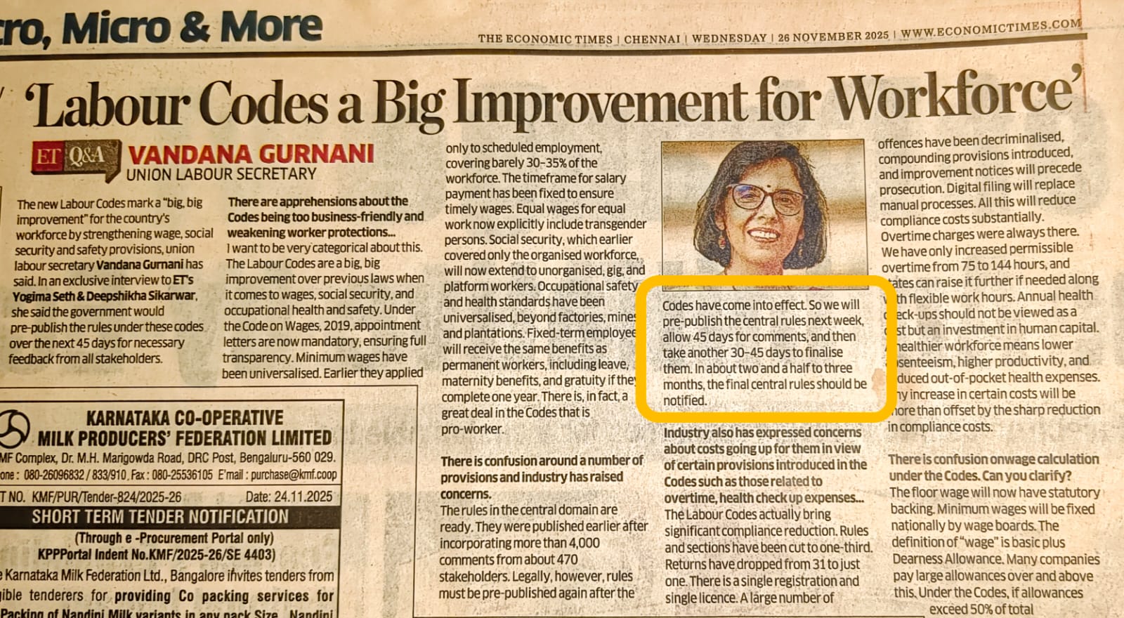 Confusions around Newly Introduced 4 Labour Codes - Regulatory Updates ...